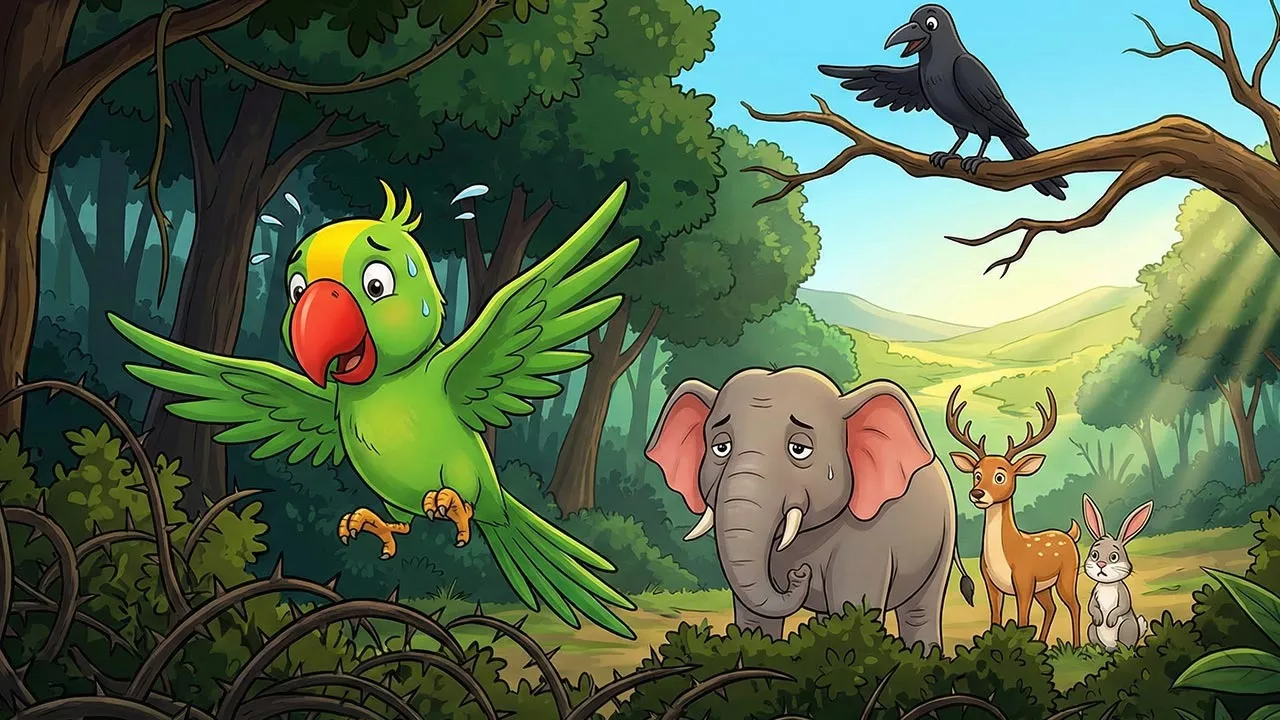 अपने मुँह मियाँ मिट्ठू: जब चिक्कू तोते की शेखी ने उसे फँसा दिया