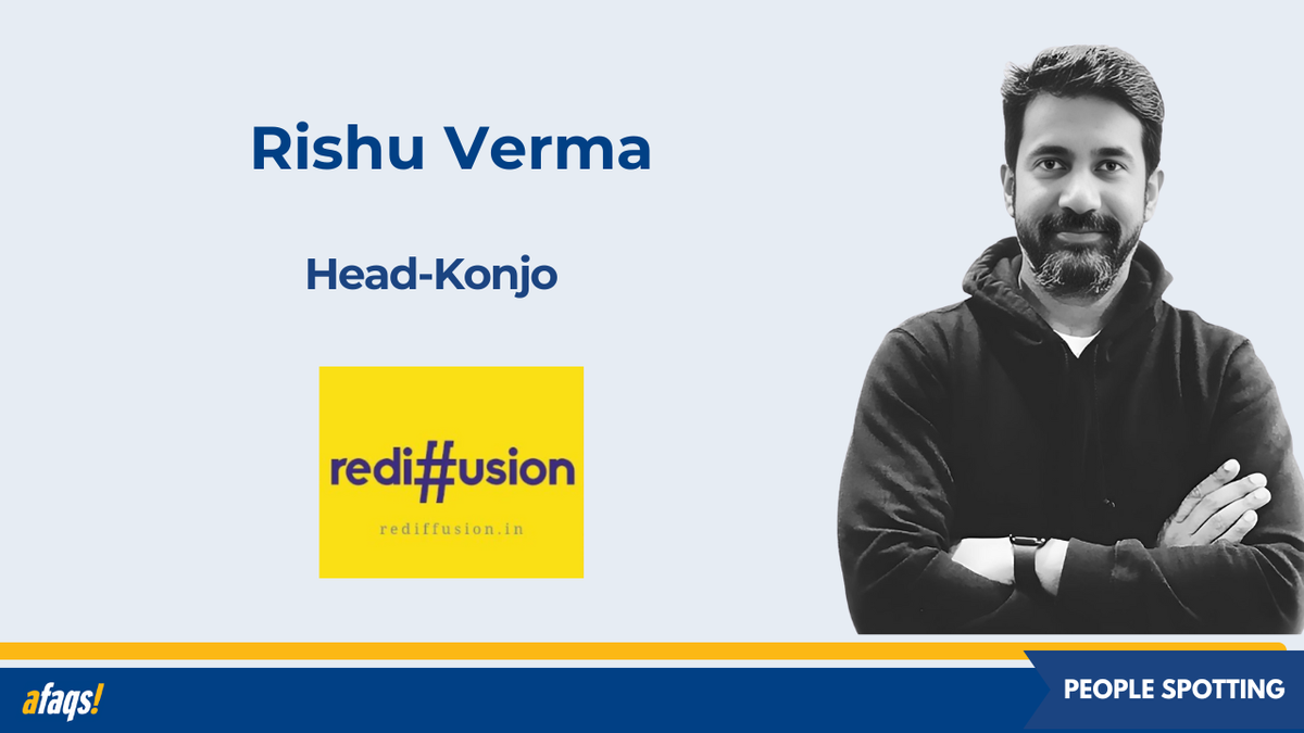 Rediffusion appoints Rishu Verma as Head of Konjo