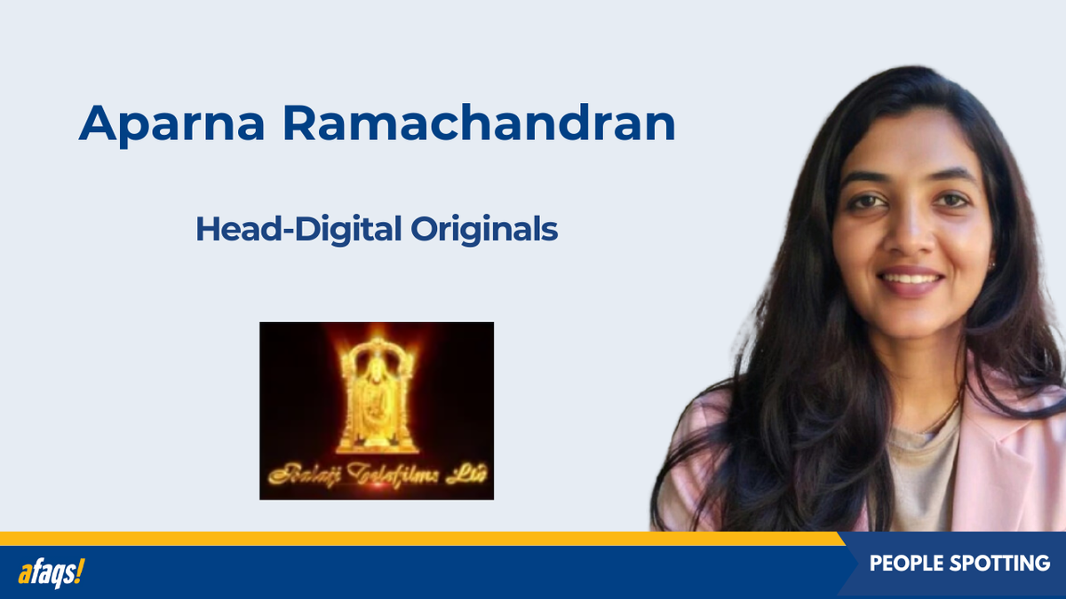 Balaji Telefilms elevates Aparna Ramachandran to Head of Digital Originals