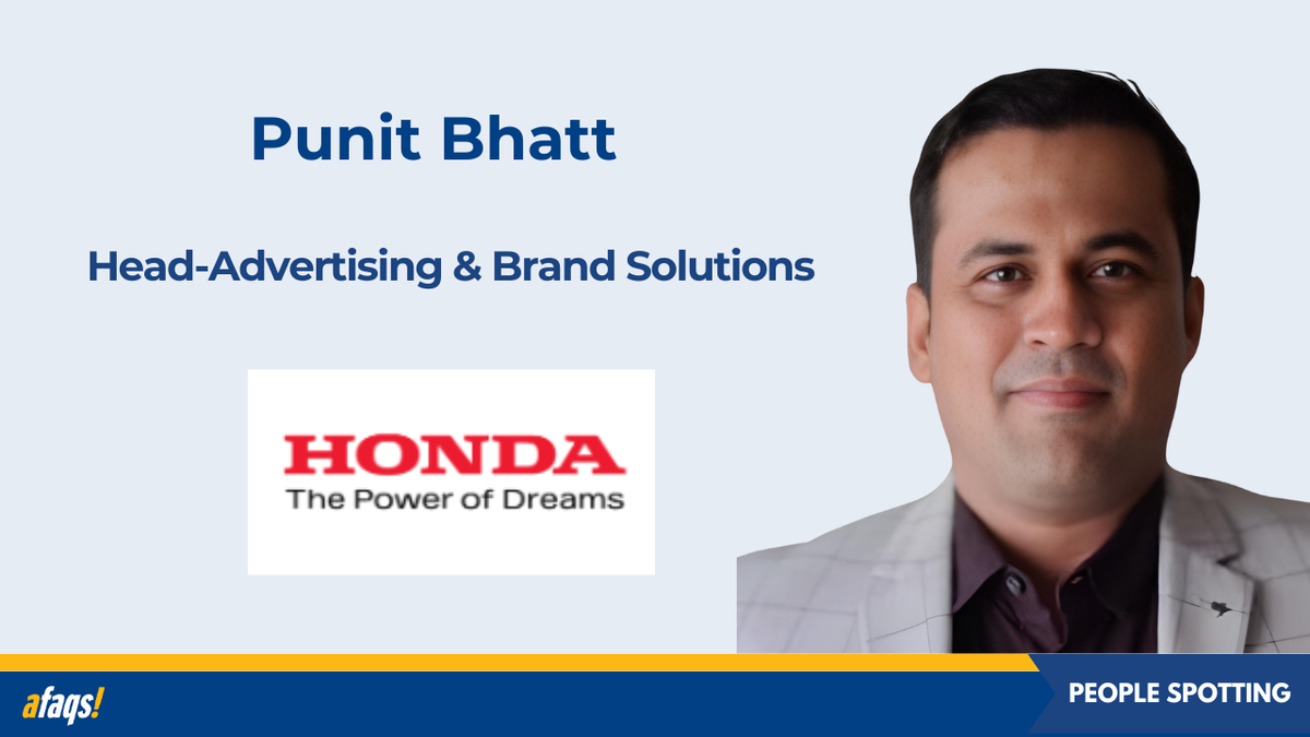 Punit Bhatt joins Honda Cars India as Head of Advertising & Brand Solutions