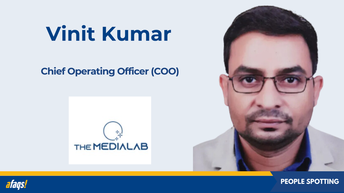 Vinit Kumar joins The Media Lab as COO