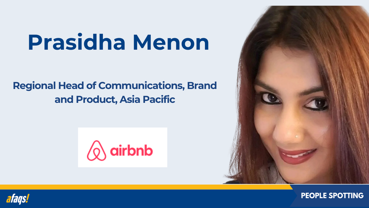 Airbnb elevates Prasidha Menon to Regional Head of Communications ...