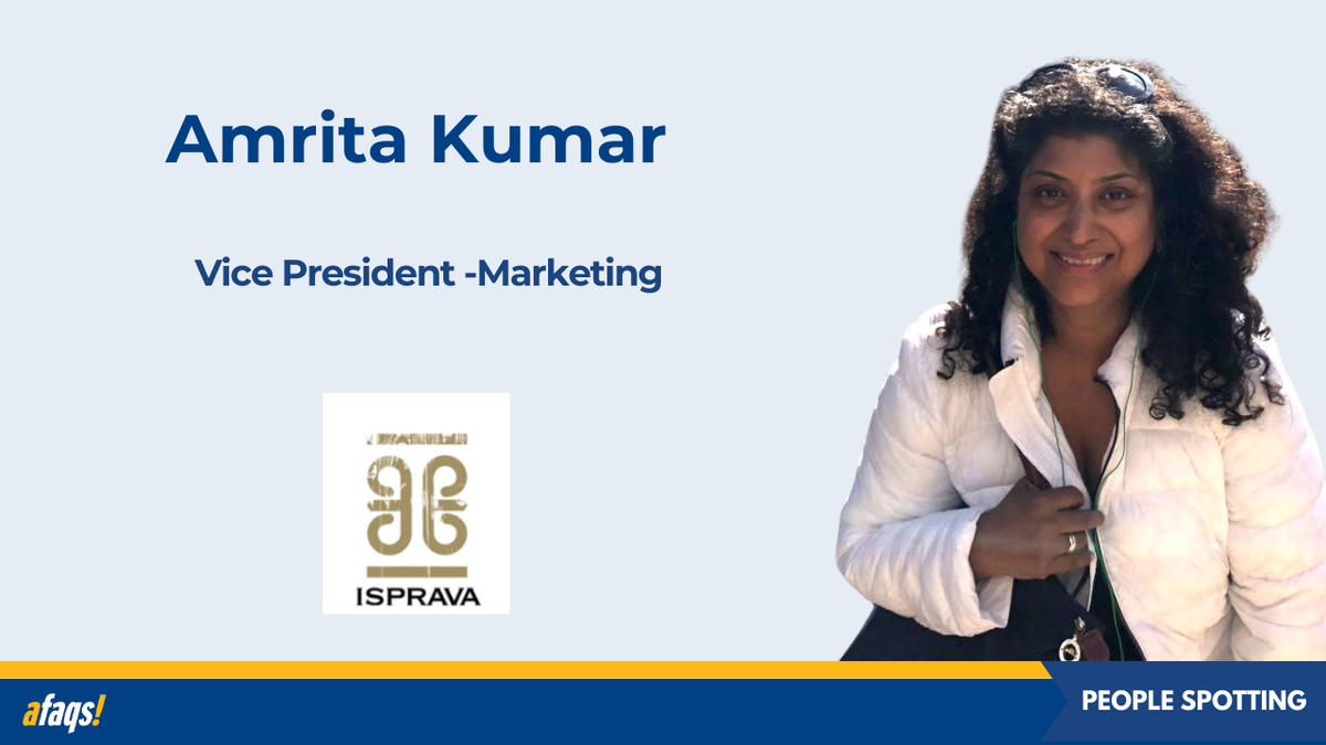 Isprava Group appoints Amrita Kumar as the Vice President of Marketing
