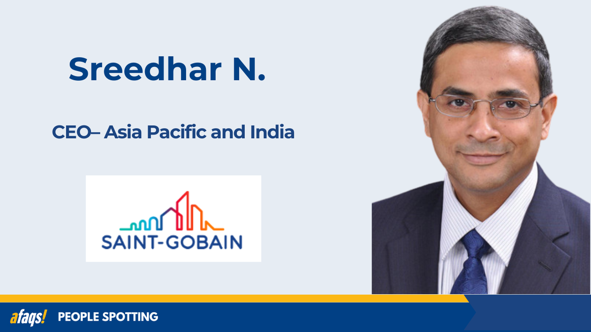 Saint-Gobain appoints Sreedhar N. as CEO– Asia Pacific and India