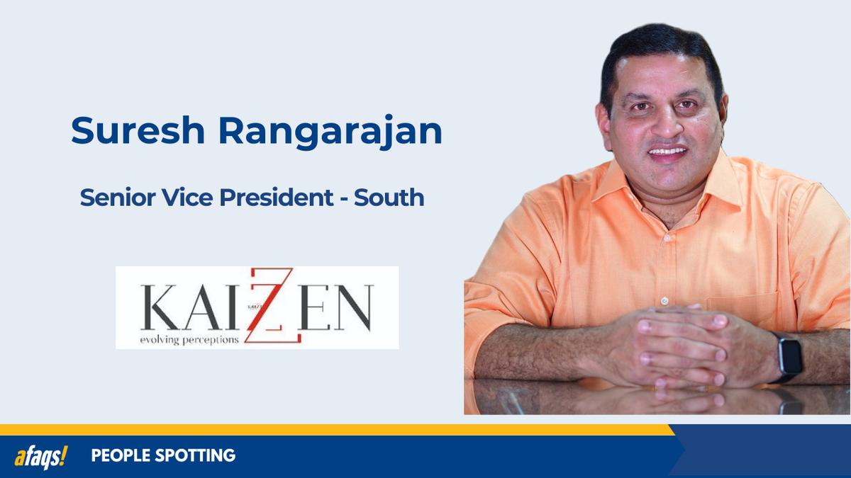 Kaizzen appoints Suresh Rangarajan as Senior Vice President - South