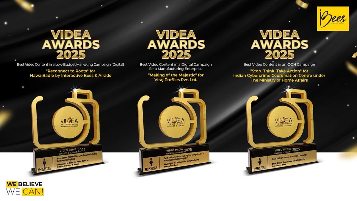 Interactive Bees wins three Gold Awards at Videa Awards 2025
