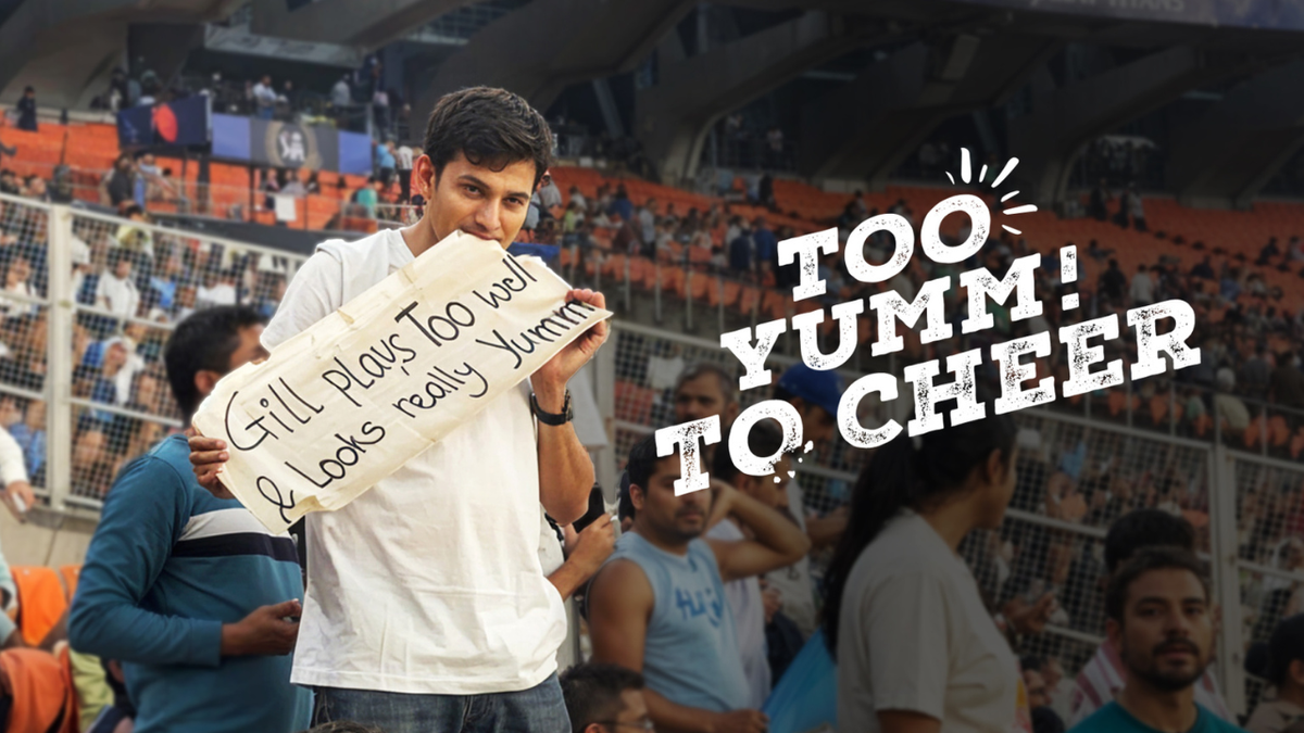 Too Yumm!'s new campaign introduces edible cheer signs for cricket fans