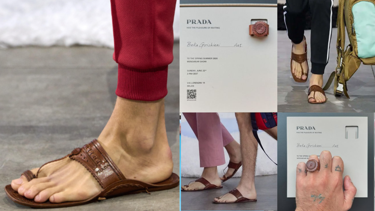 Reverse globalisation? Kolhapuri chappals, now brought to you by Prada