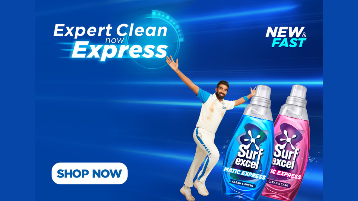 Jasprit Bumrah fronts launch of HUL’s Surf Excel Matic Express