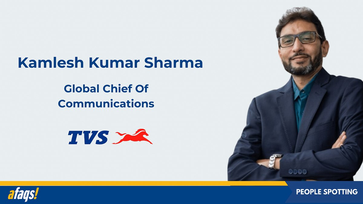 TVS Motor appoints Kamlesh Kumar Sharma as Global Chief Of Communications