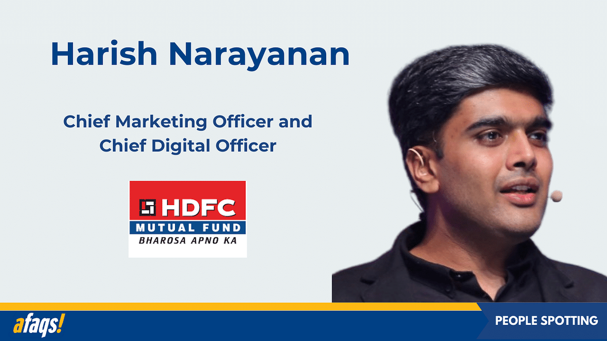 HDFC AMC appoints Harish Narayanan as chief marketing officer and chief digital officer