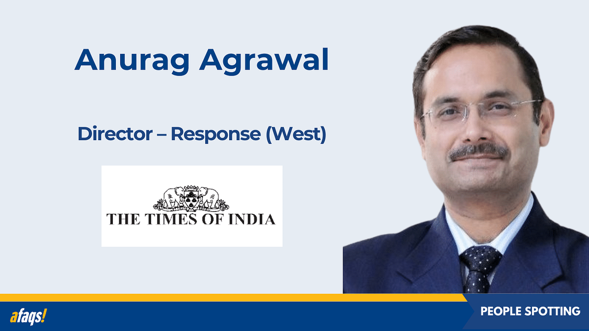 Anurag Agrawal joins The Times of India as director – response (West)