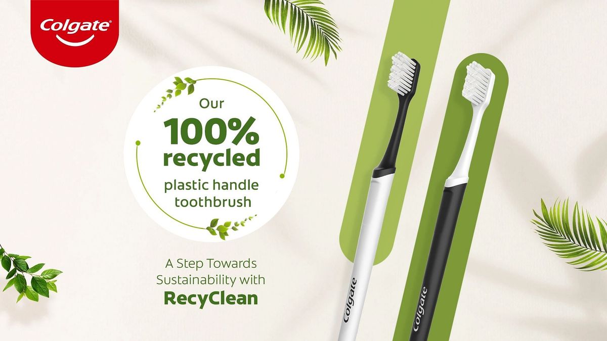 Colgate India has launched a 100% recycled plastic handle toothbrush