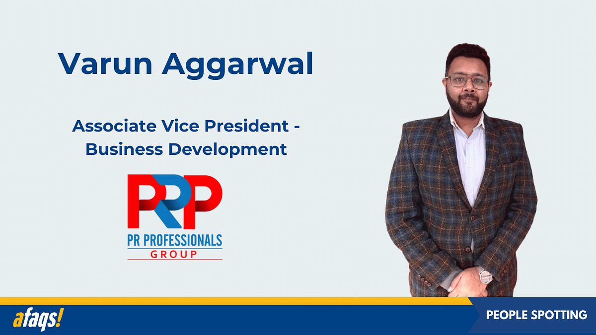 Varun Aggarwal joins PR Professionals as AVP- Business Development