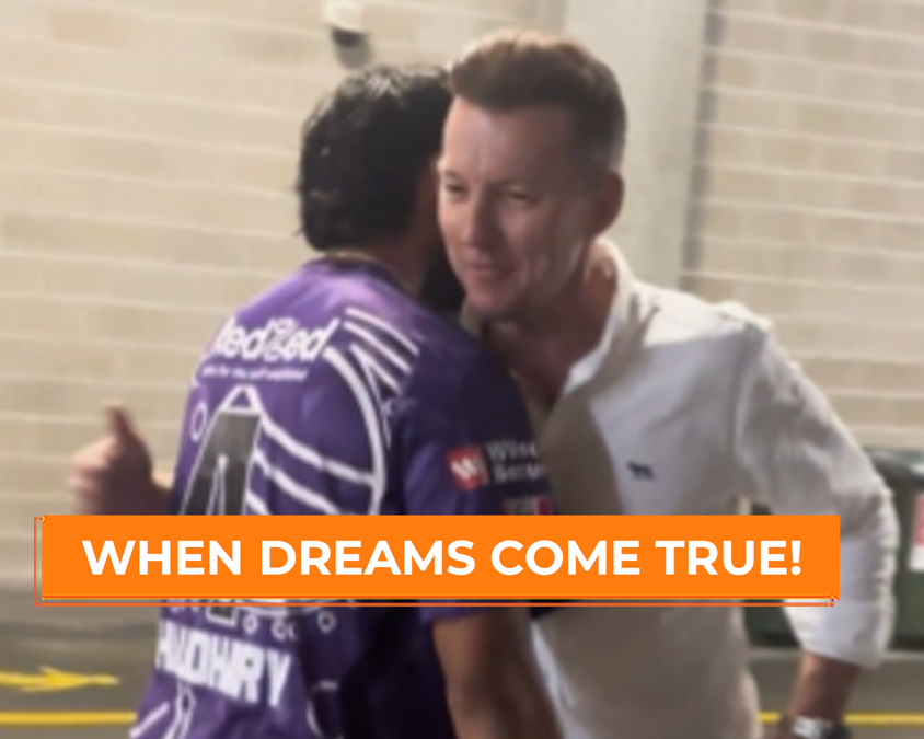 WATCH: India-origin Australia cricketer meets former legend Brett Lee ...