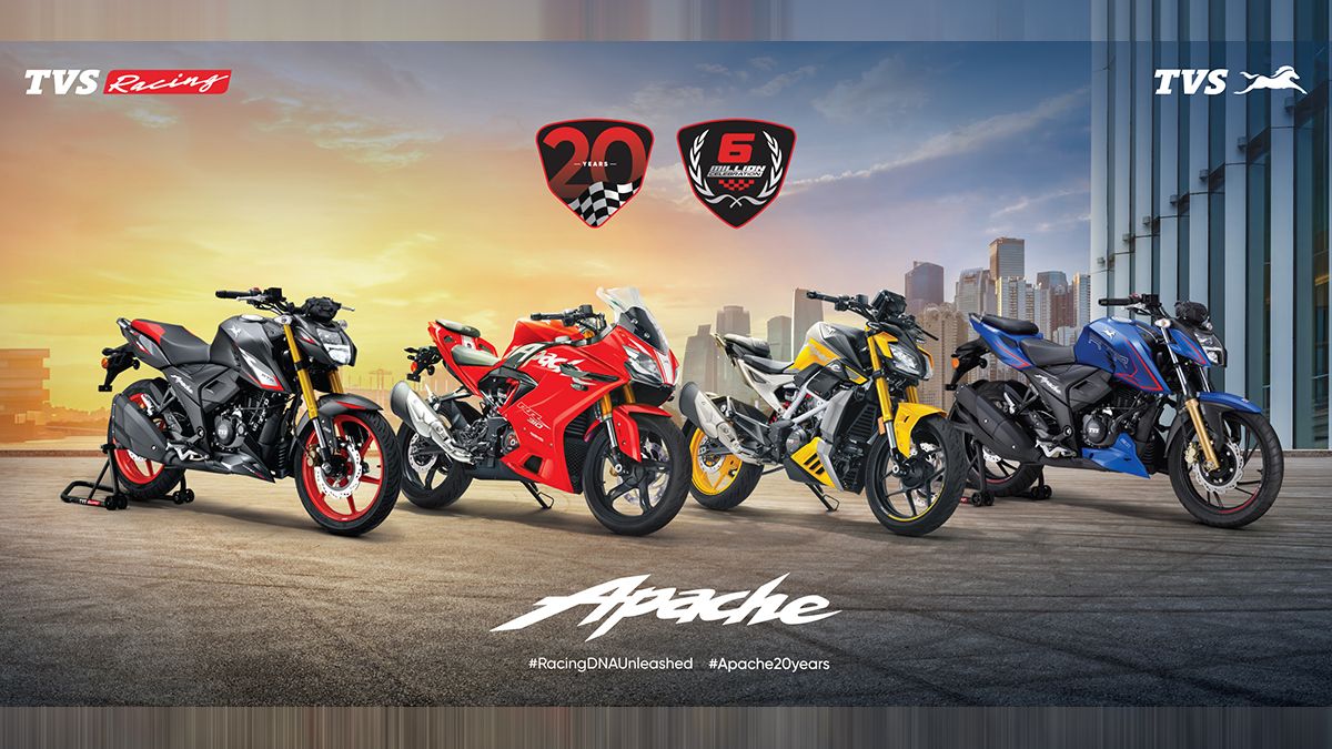 TVS Apache celebrates 20th anniversary with an IPL twist