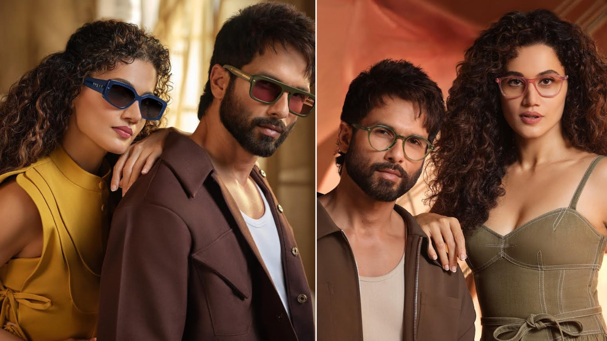 Shahid Kapoor joins Taapsee Pannu in Vogue Eyewear’s latest campaign