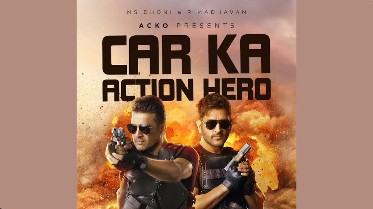 Action meets everyday driving as ACKO unites MS Dhoni and R Madhavan