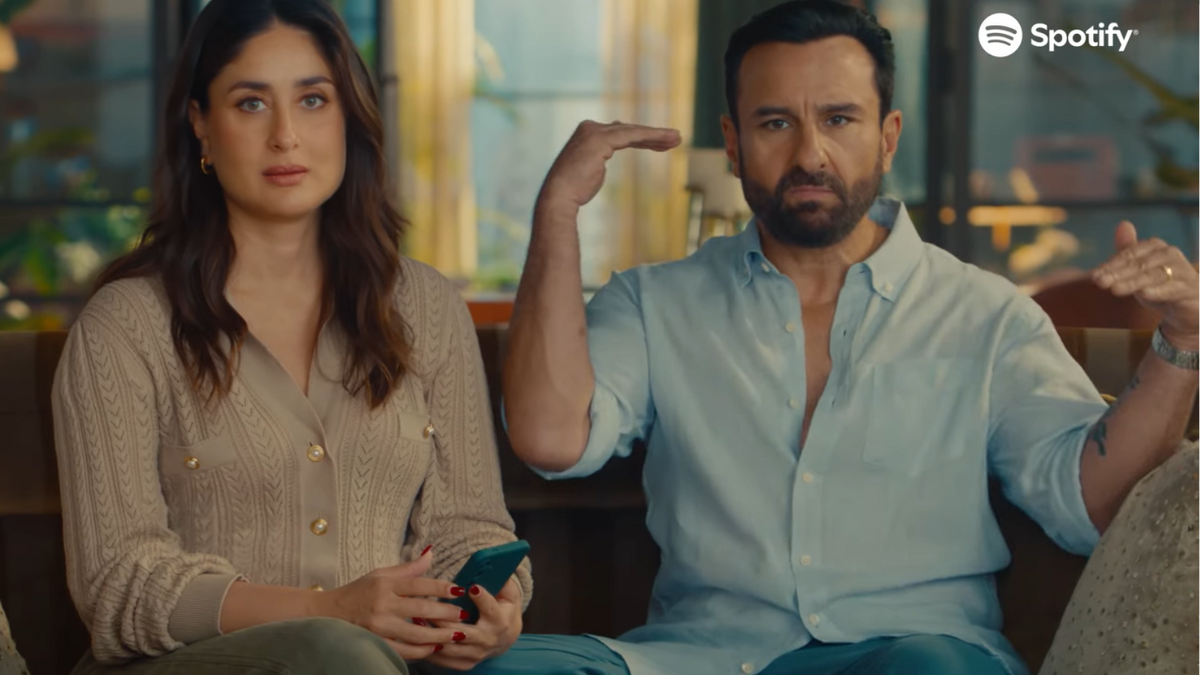 Kareena Kapoor and Saif Ali Khan showcase Spotify’s personalised playlists