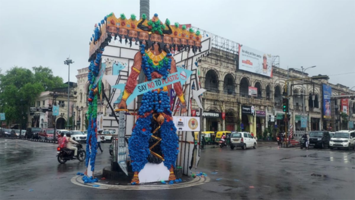 Plastic Ravana Takes Center Stage: Dainik Bhaskar App's "Say No to ...