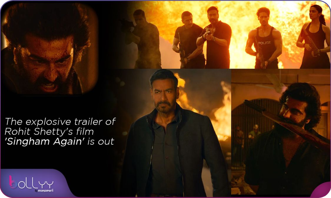 The explosive trailer of Rohit Shetty's film 'Singham Again' is out