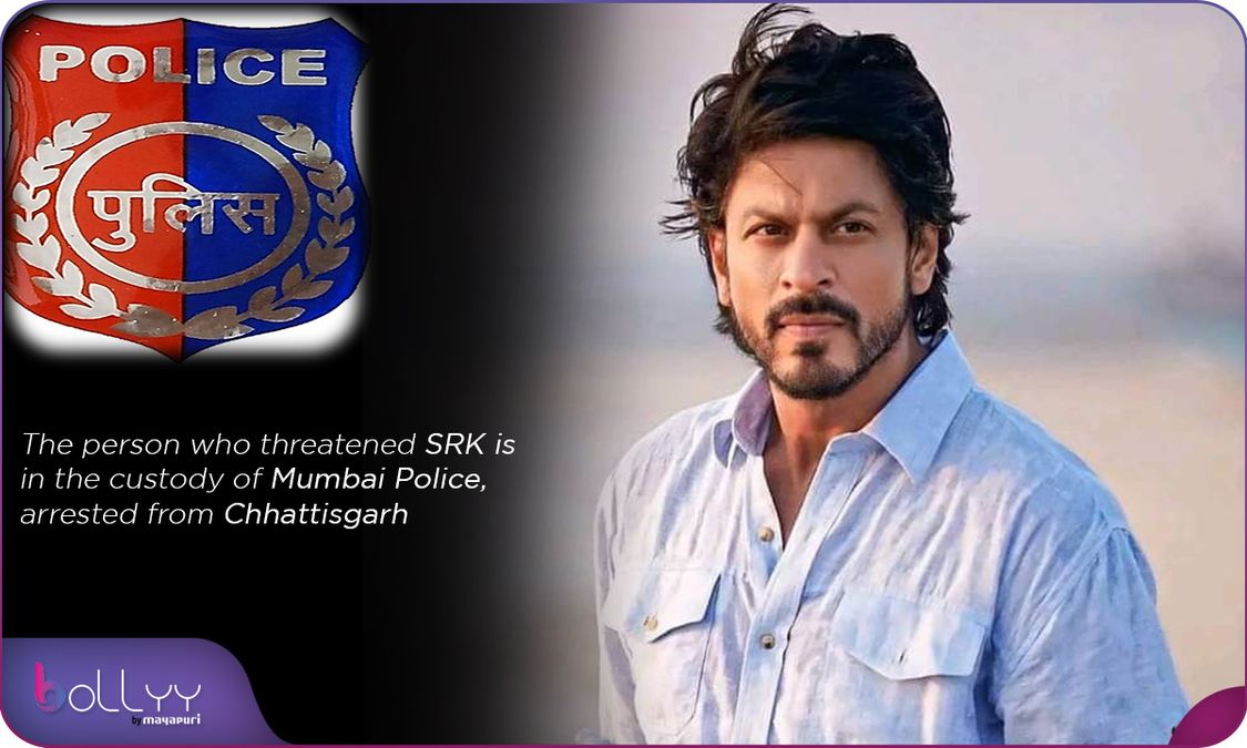 The person who threatened SRK is in the custody of Mumbai Police ...