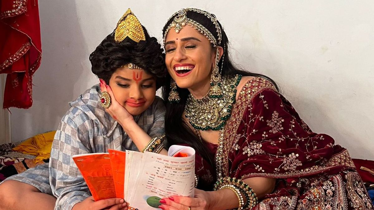 Sony SAB’s Veer Hanuman: Hunar Hali Guides Young Co-Star Aan in Sanskrit