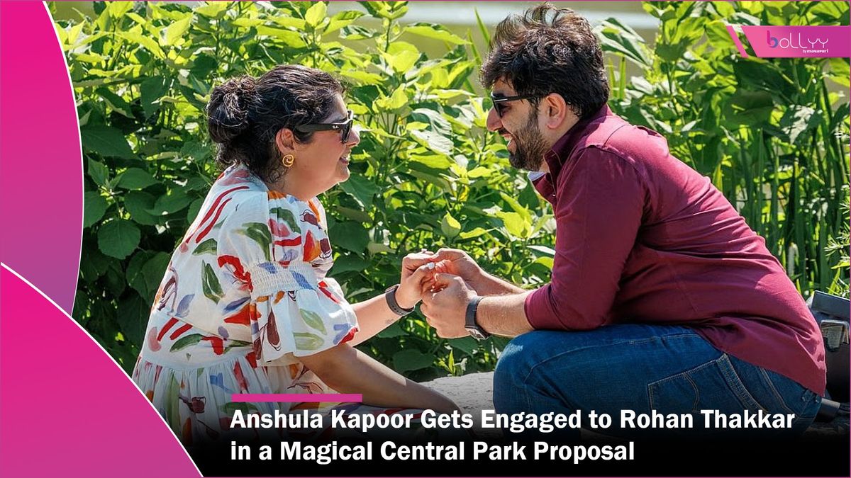 Anshula Kapoor Gets Engaged to Rohan Thakkar in a Magical Central Park Proposal