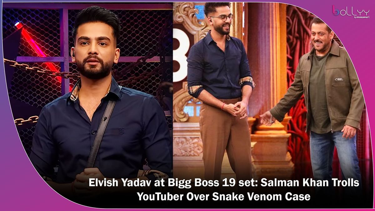 Elvish Yadav at Bigg Boss 19 set: Salman Khan Trolls YouTuber Over Snake Venom Case
