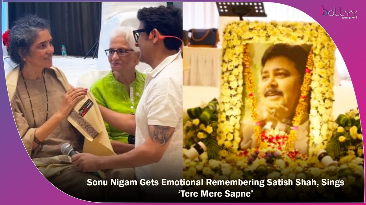 Sonu Nigam Gets Emotional Remembering Satish Shah, Sings ‘Tere Mere Sapne’