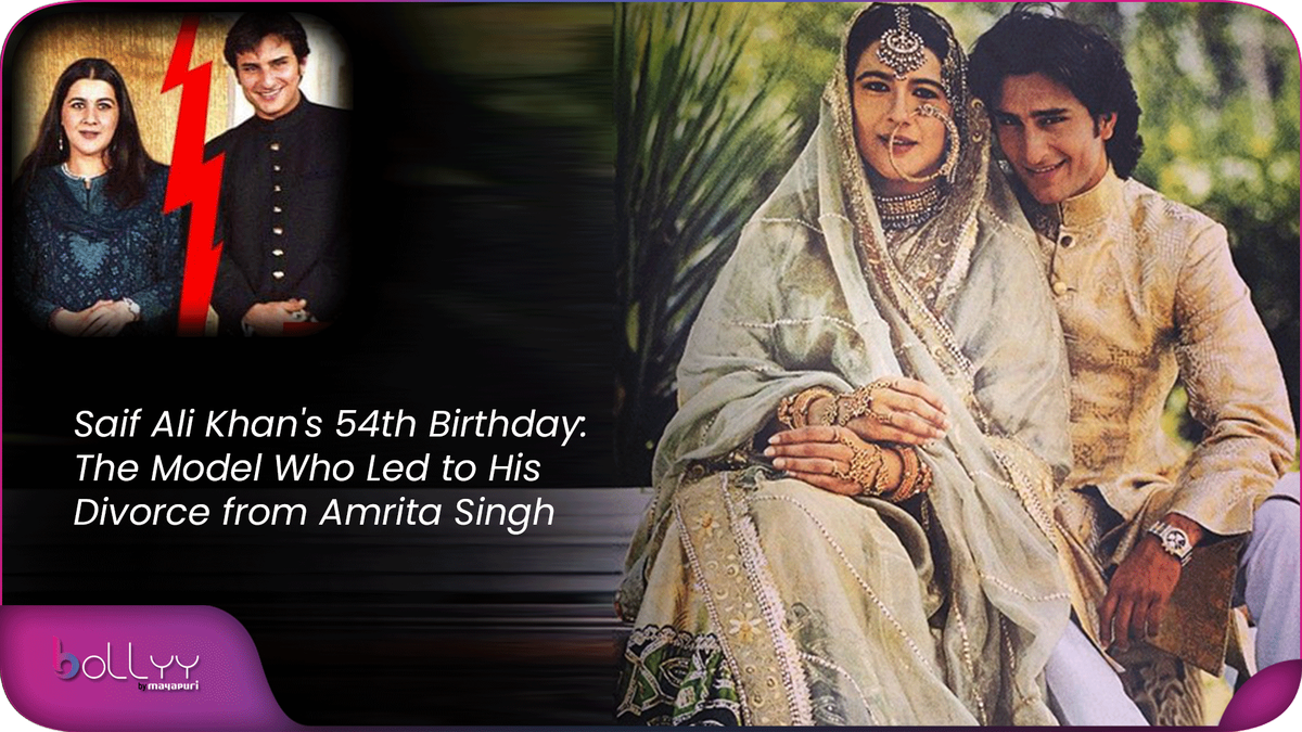 Saif Ali Khan's 54th Birthday: The Model Who Led to His Divorce from ...