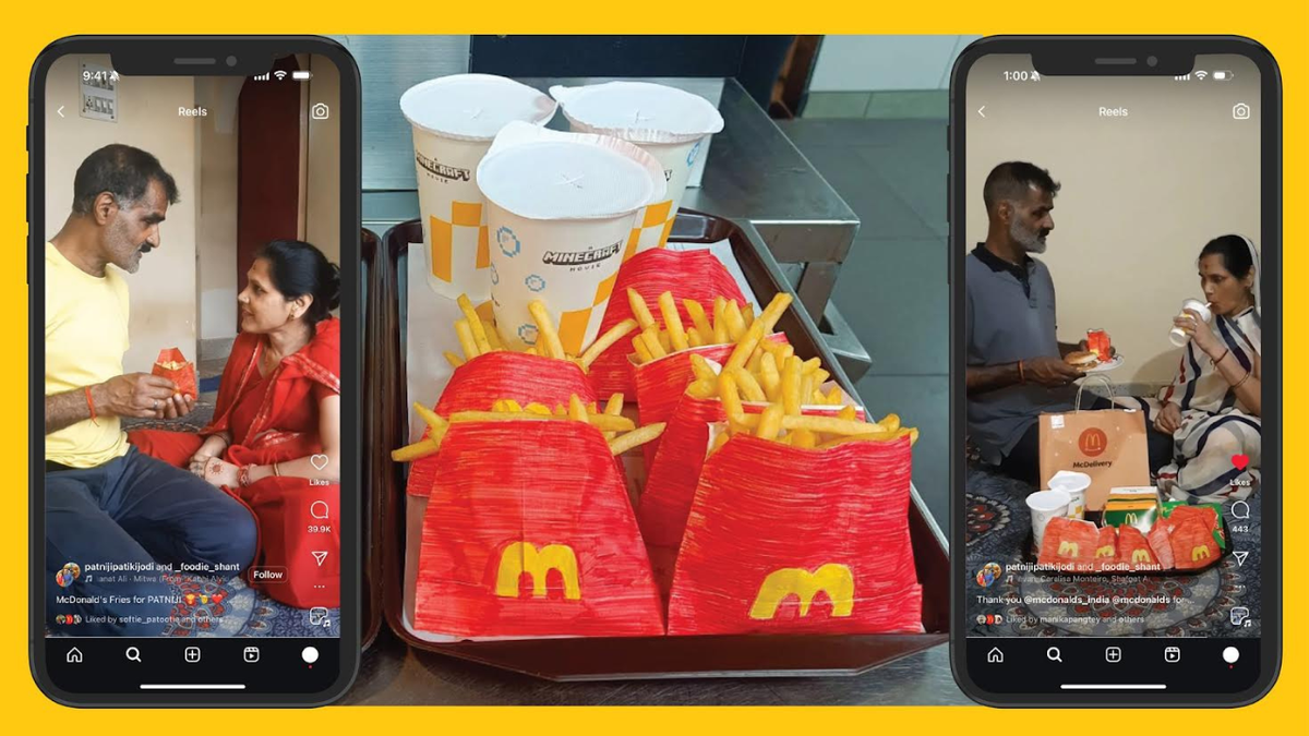 How a viral reel gets McDonald’s to send custom fries packaging