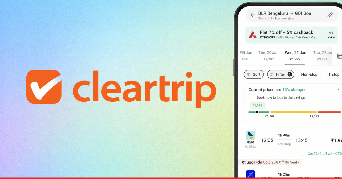 Cleartrip Rolls Out Price Trends, Eyes AI Fare Prediction