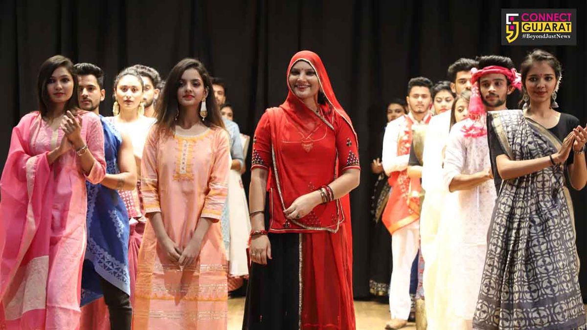 Award winning designer Ruma Devi visited Parul University for PU Talks