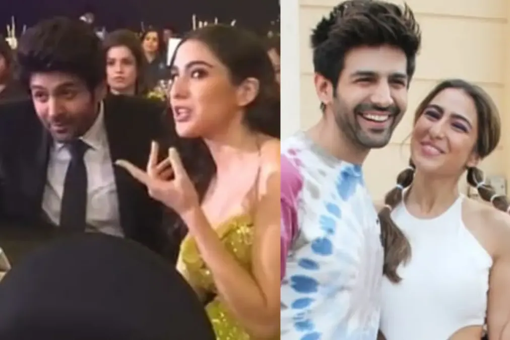 Kartik and Sara Video: Kartik Aryan and Sara Ali Khan chatting video goes viral. Is something in ...