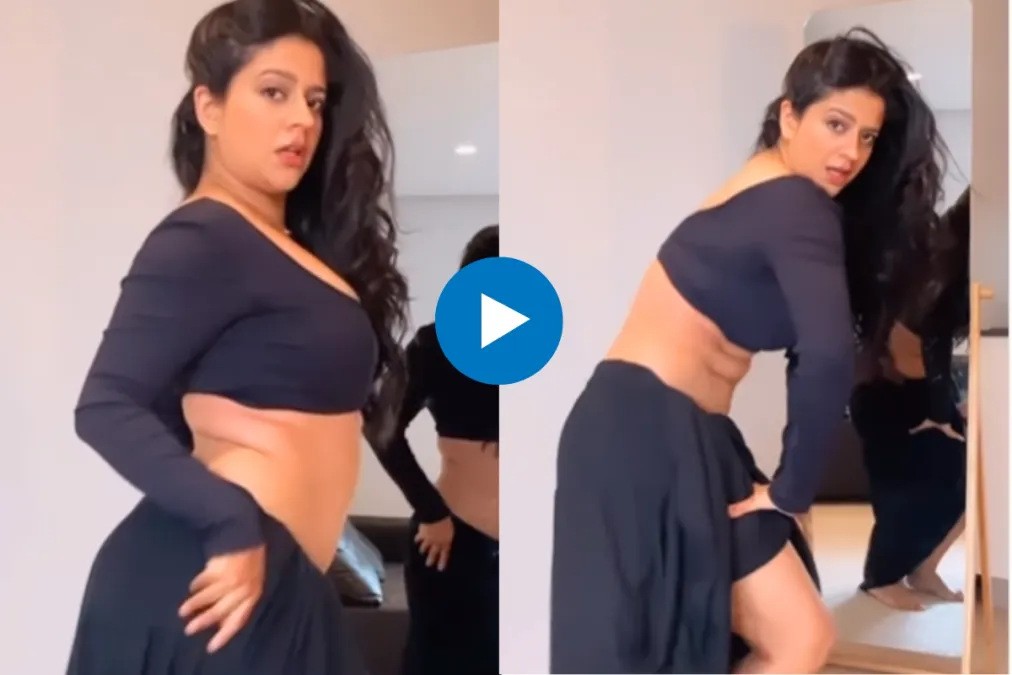 Viral Video: Girl aces it to perfection in black on 'Tip Tip Barsa Paani,' watch enticing belly ...