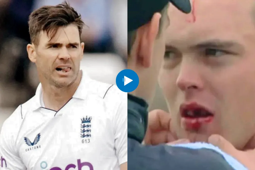 Cricket Viral Video: Carnage! James Anderson's fiery ball destroys NZ ...