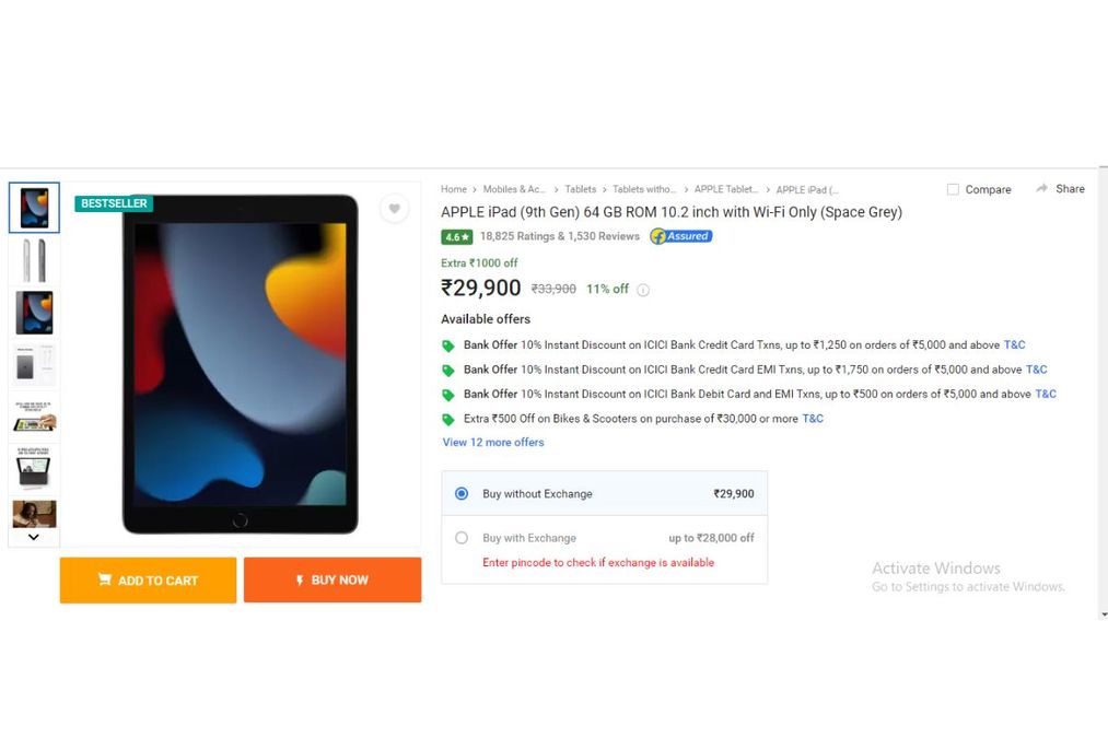 Flipkart Big Saving Sale 2023: Powered By A14 Bionic Chip, This APPLE iPad With Powerful ...