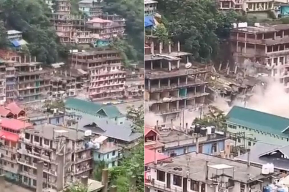 Himachal Pradesh News: Devastating Kullu Landslide; 7 Buildings Collapse as Rains Wreak Havoc