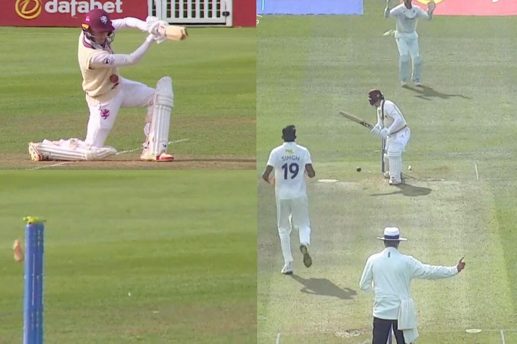 Cricket Viral Video: Bizzare! Shattered Bat, Flying Stumps and a ...