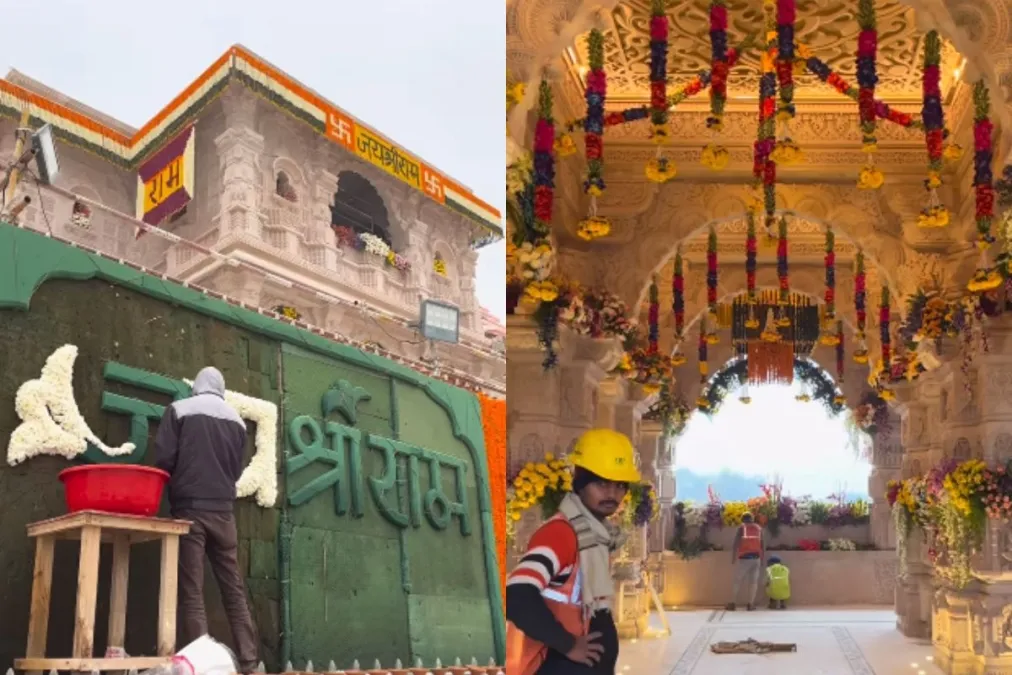 Viral video: All Set For a Grand Welcome! Ayodhya Ram Mandir decks up ...