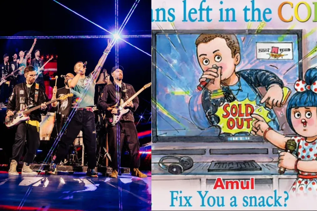 Amul Joins the Coldplay Fun! Shares Poster on Sold Out Tickets, Fans ...