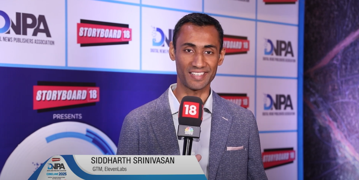 AI bringing efficiency, and deeper connections! | Siddharth Srinivasan at Storyboard18 DNPA Conclave