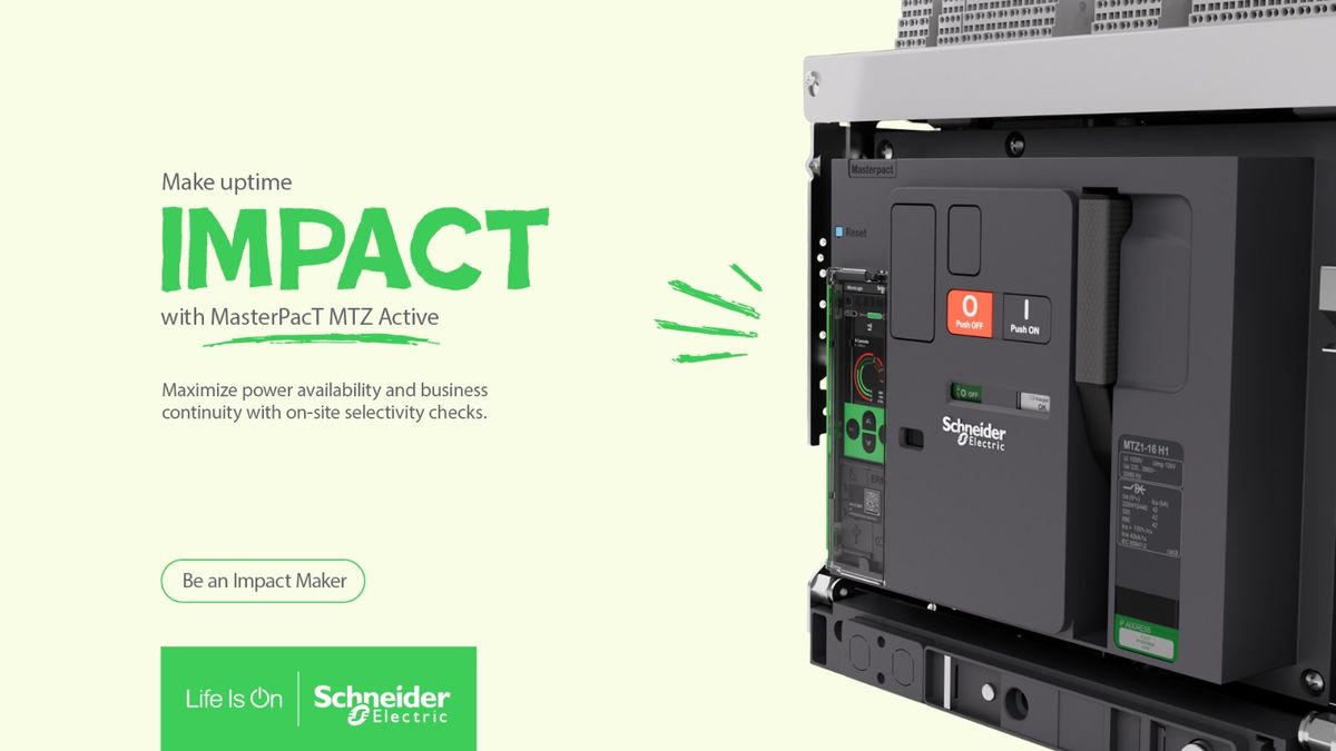 Schneider Electric transforms power distribution with MasterPacT MTZ Active