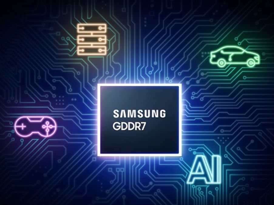 Samsung develops industry’s first 24Gb GDDR7 DRAM for next-gen AI computing