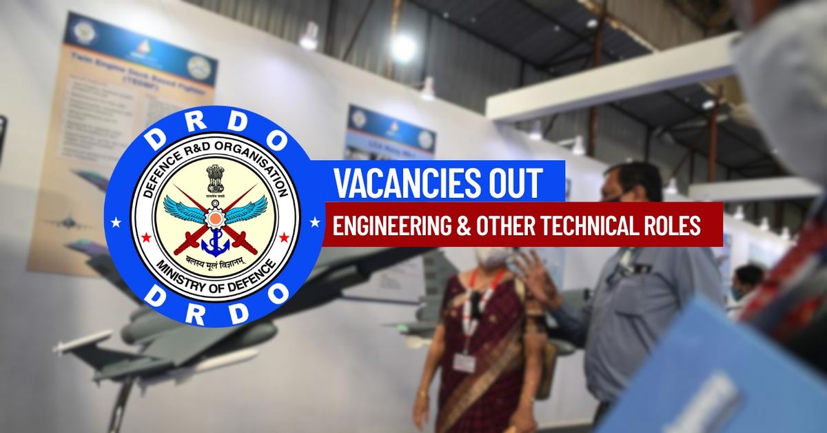 DRDO is hiring 41 apprentices in engineering and other technical roles