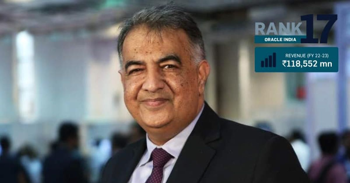 DQ Top 20 Rank 17 - Oracle India Business Surges, spearheading Cloud Revolution across Sectors