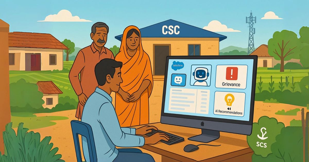 CSC, Salesforce launch AI grievance system for rural India