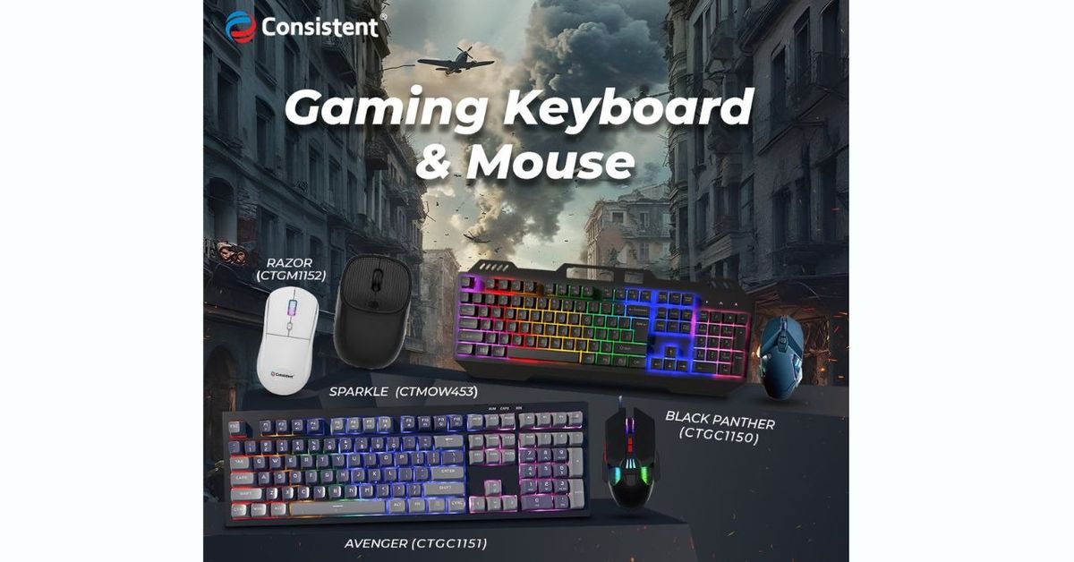 Consistent launches new gaming keyboards and mouse