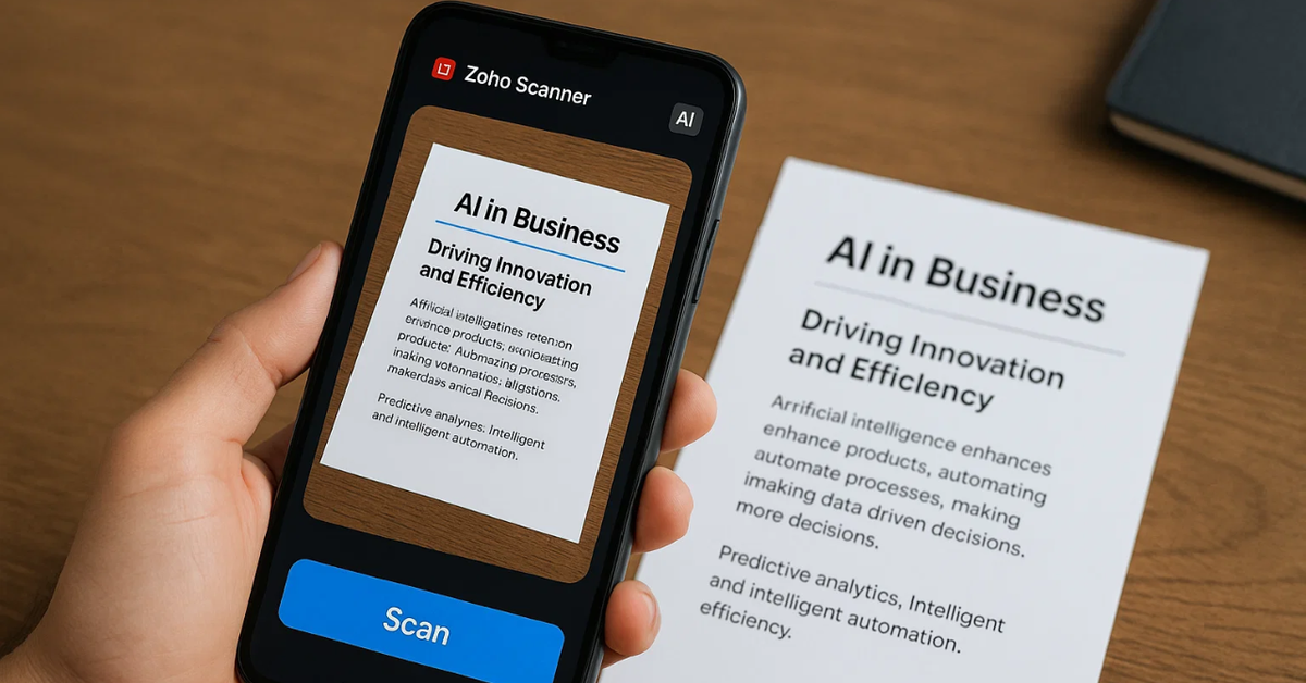 Zoho brings AI into document scanning with its new Zoho Scanner